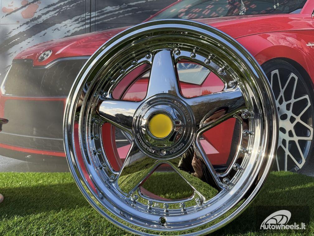 Ratlankis Ferrari Azev Type A Style R17X8.5J 4X100/5x100 ET25 73.1 Chrome